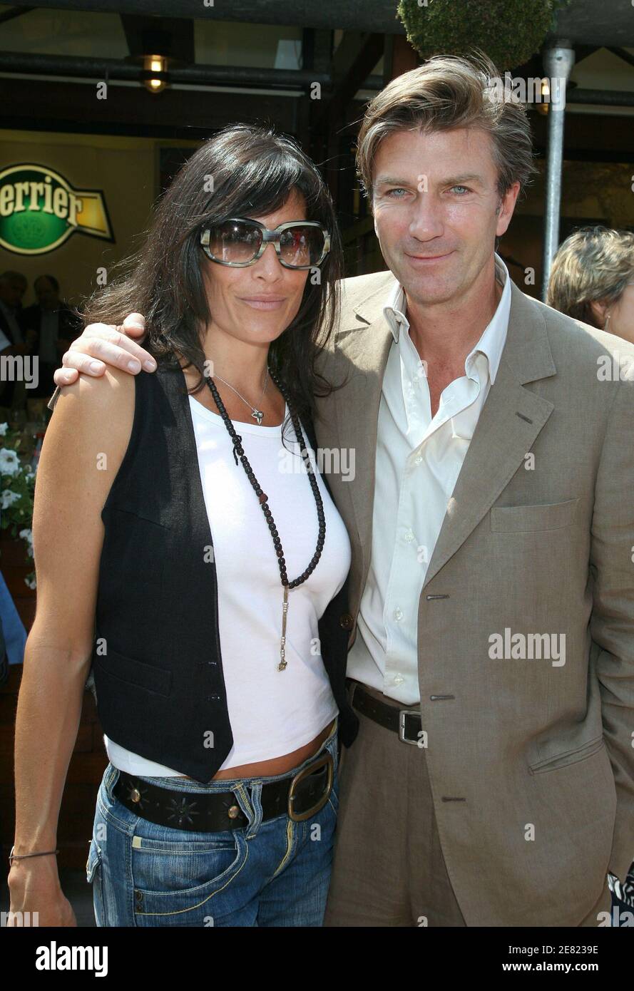 French actor Philippe Caroit and actress Astrid Veillon pose in the ...