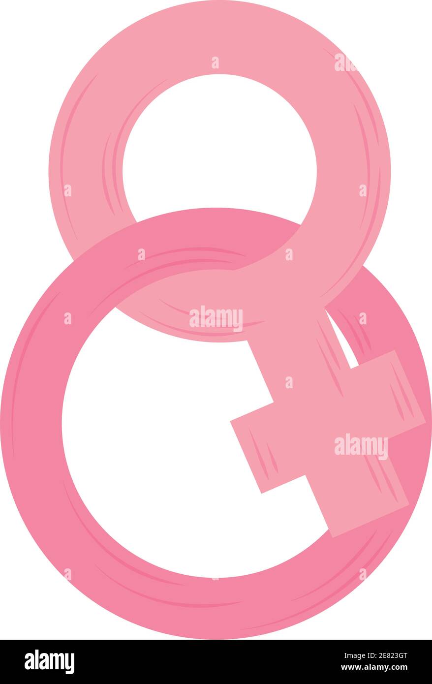 womens day pink gender female awareness design vector illustration ...