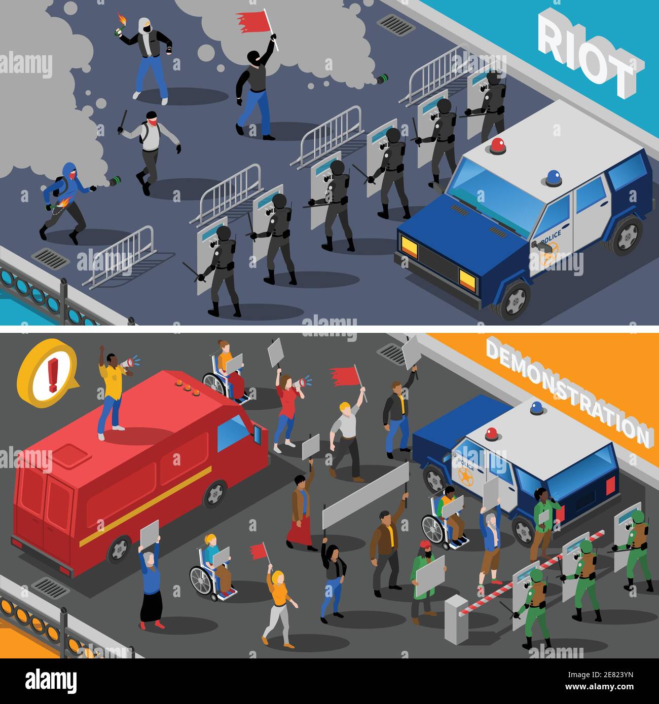 Slogans unrest Stock Vector Images - Alamy