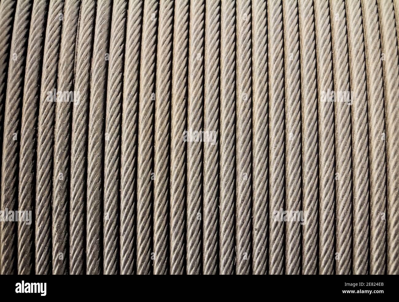 closse up steel wire rope cable Stock Photo - Alamy