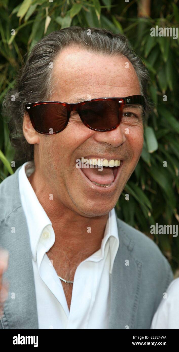 Michel Leeb poses in the 'Village', the VIP area of the French Open at ...