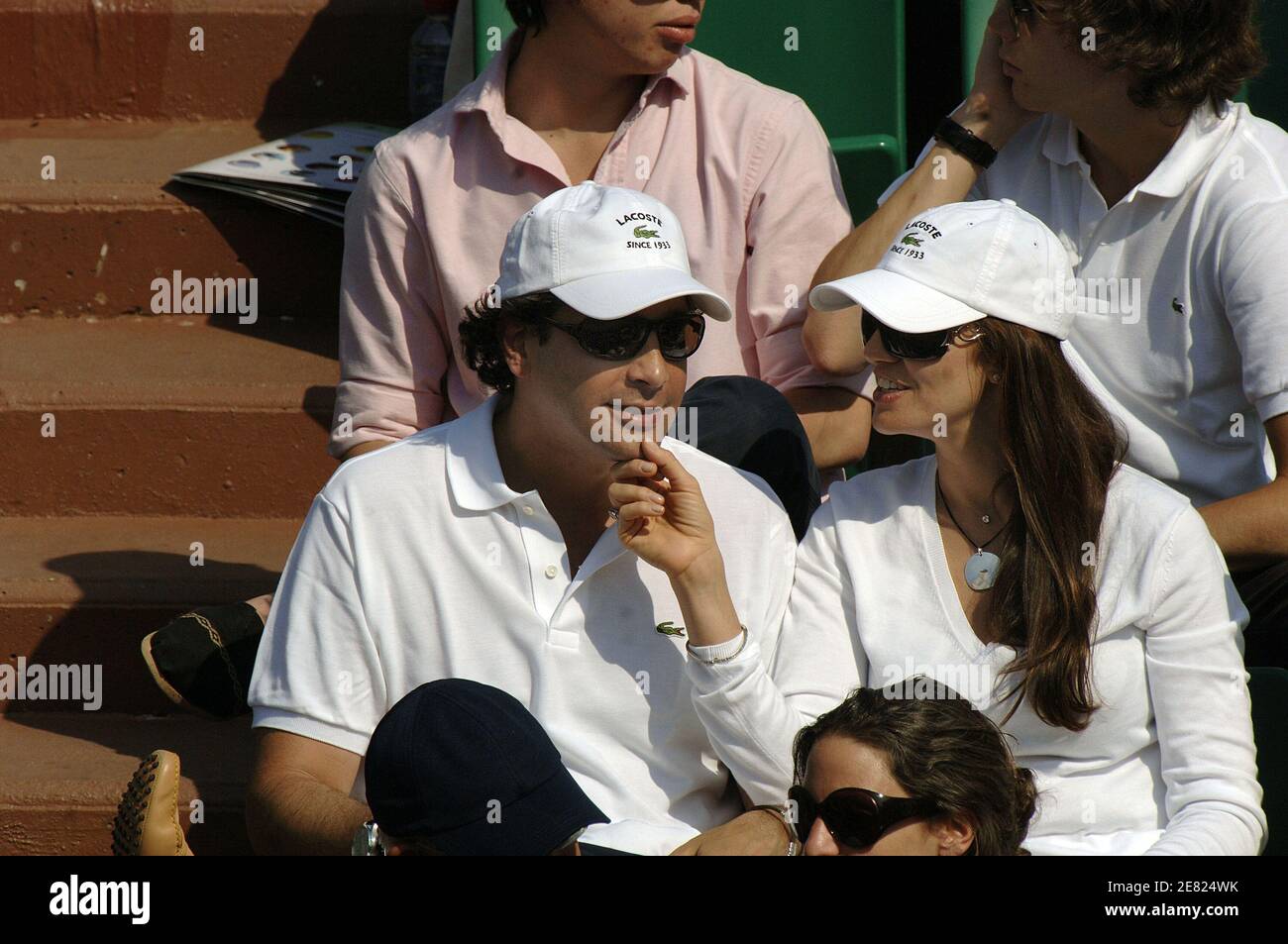 French actress Nadia Fares and her husband attend the French open of ...