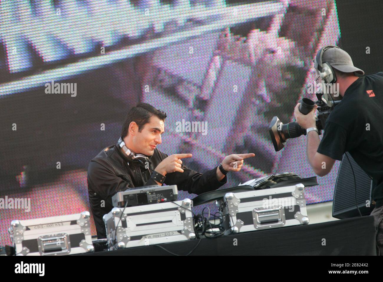 DJ David Vendetta performs live during the Futuroscope's 20th birthday ...