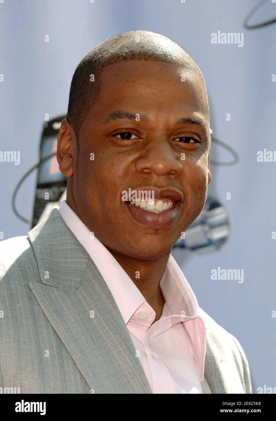 Jay-Z attends the 2007 MTV Movie Awards held at the Gibson Amphitheater ...