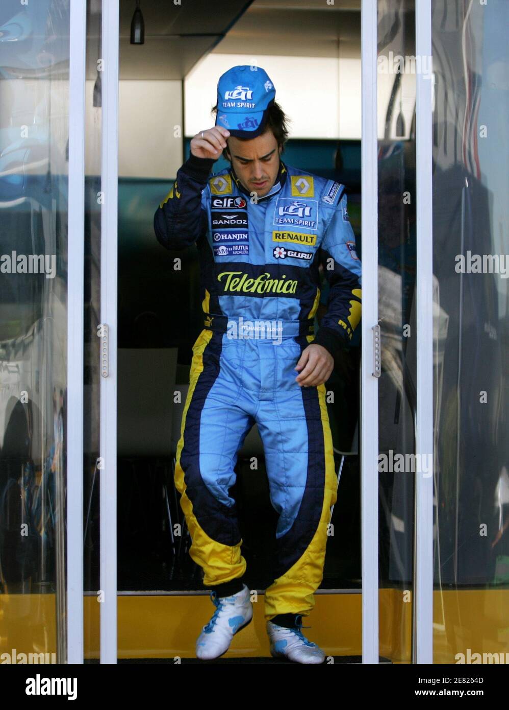 Renaults fernando alonso british grand prix silverstone hi-res stock ...