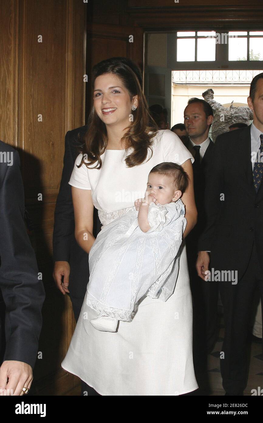 Prince Louis de Bourbon, duke of Anjou and wife Princess Marie ...