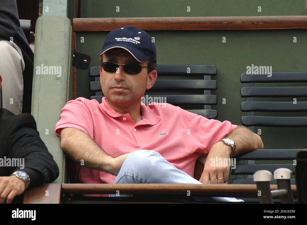 Former minister Jean-Francois Cope attends the 4th Round of the Tennis ...