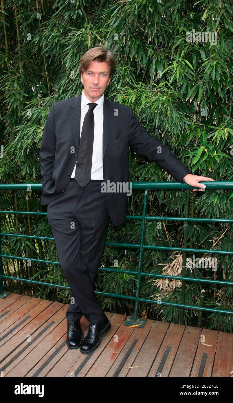 French actor Phillippe Caroit arrives to the 'Village', the VIP area of ...