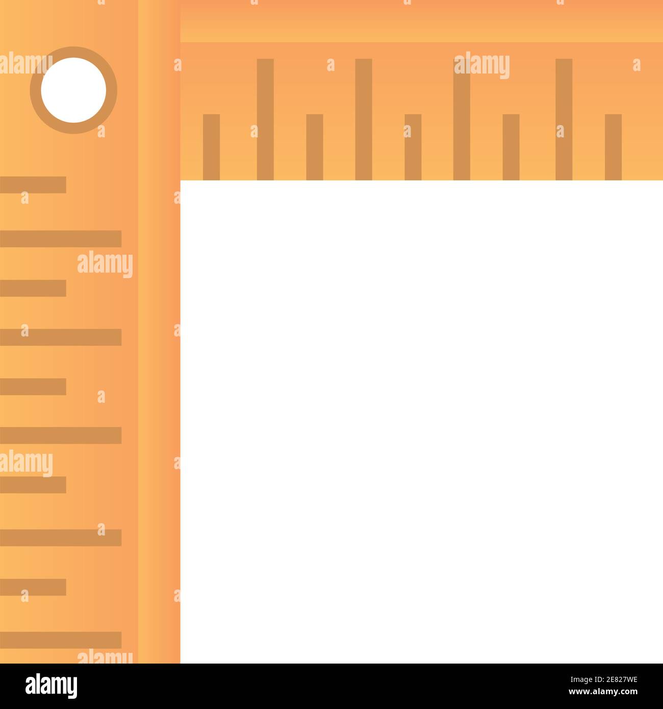 corner ruler construction and renovation tool icon, home repair concept ...