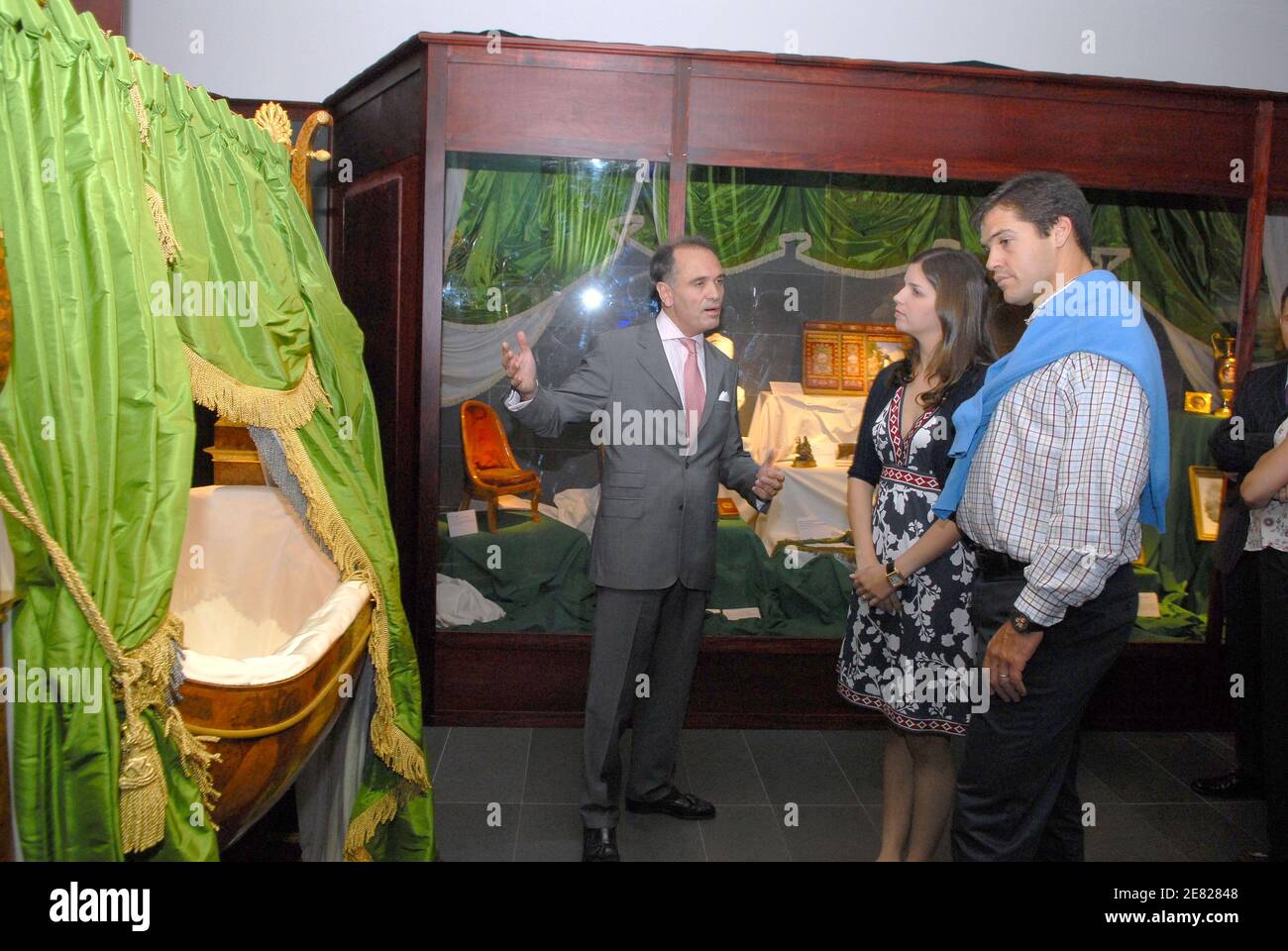 Prince Louis de Bourbon, duke of Anjou and wife Princess Marie ...