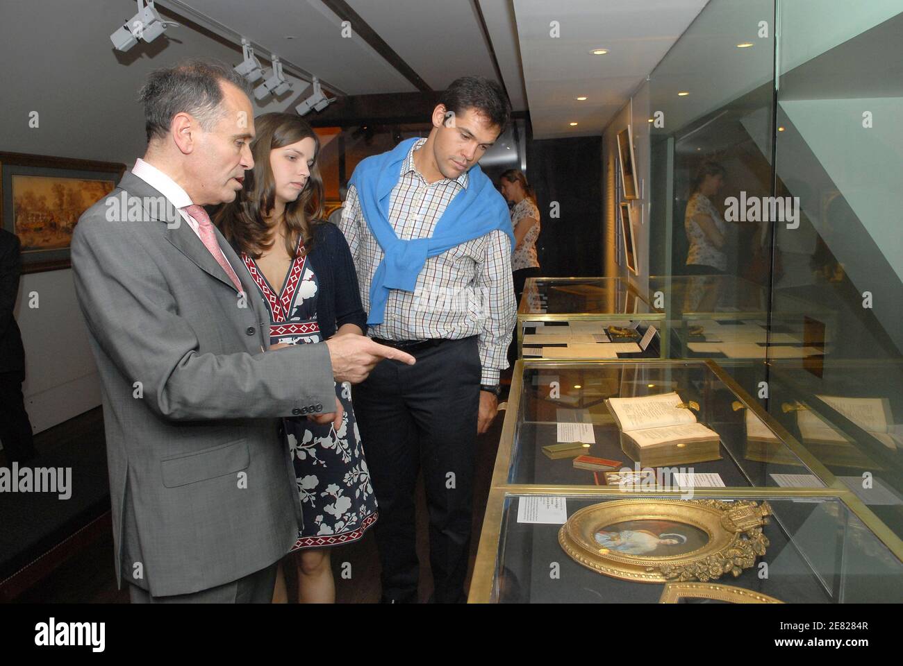 Prince Louis de Bourbon, duke of Anjou and wife Princess Marie ...