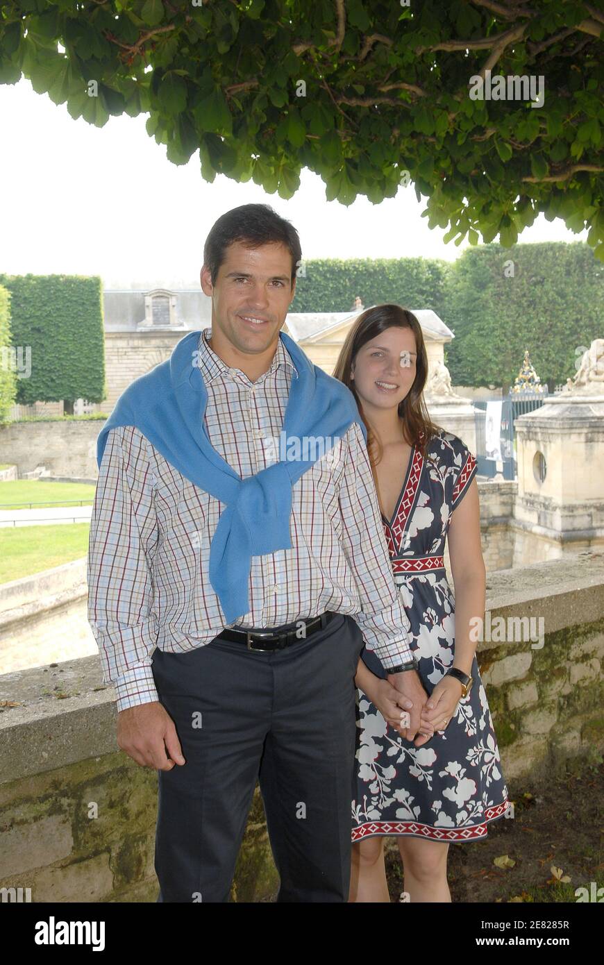 Prince Louis de Bourbon, duke of Anjou and wife Princess Marie ...