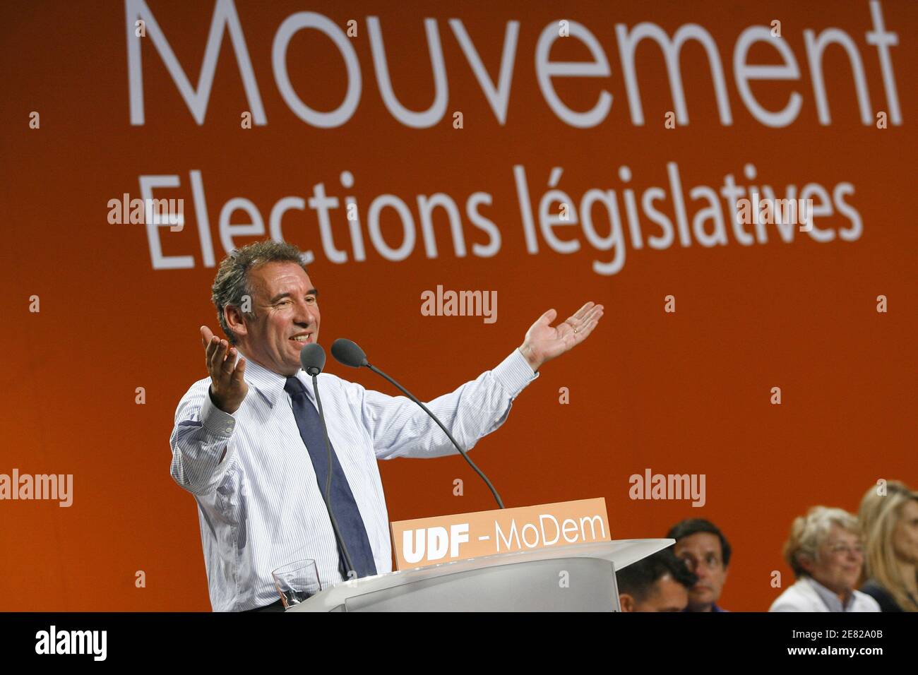French leader of newly launched centrist Democratic Movement party (UDF ...