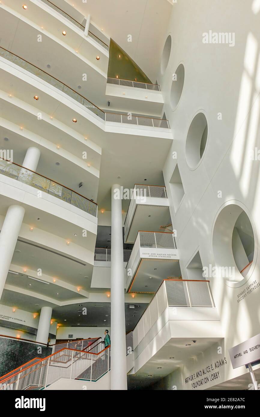 The lobby of the Sanford and Dolores Ziff Ballet Opera House of The ...