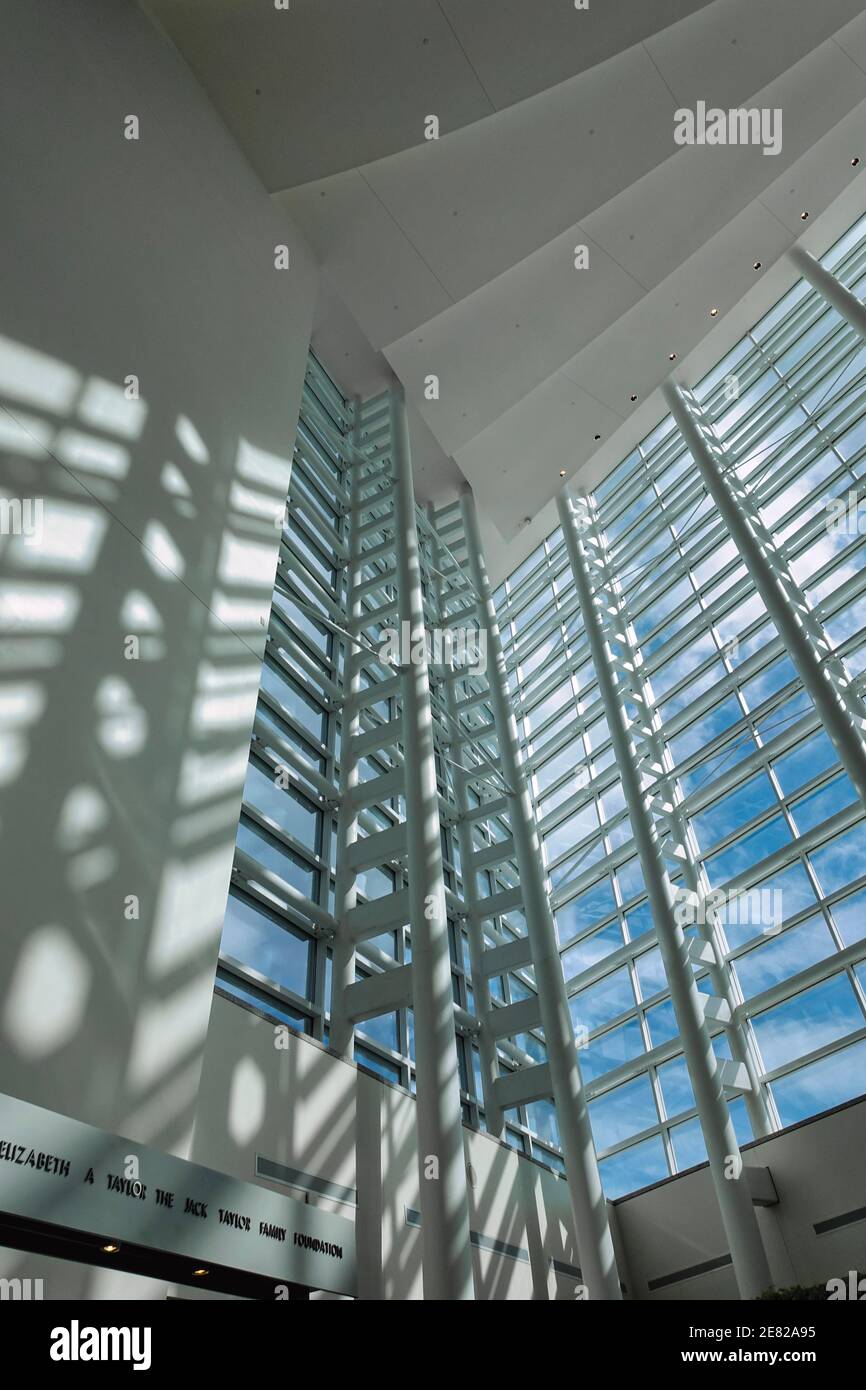 The multistory windows in the lobby of the Sanford and Dolores Ziff ...