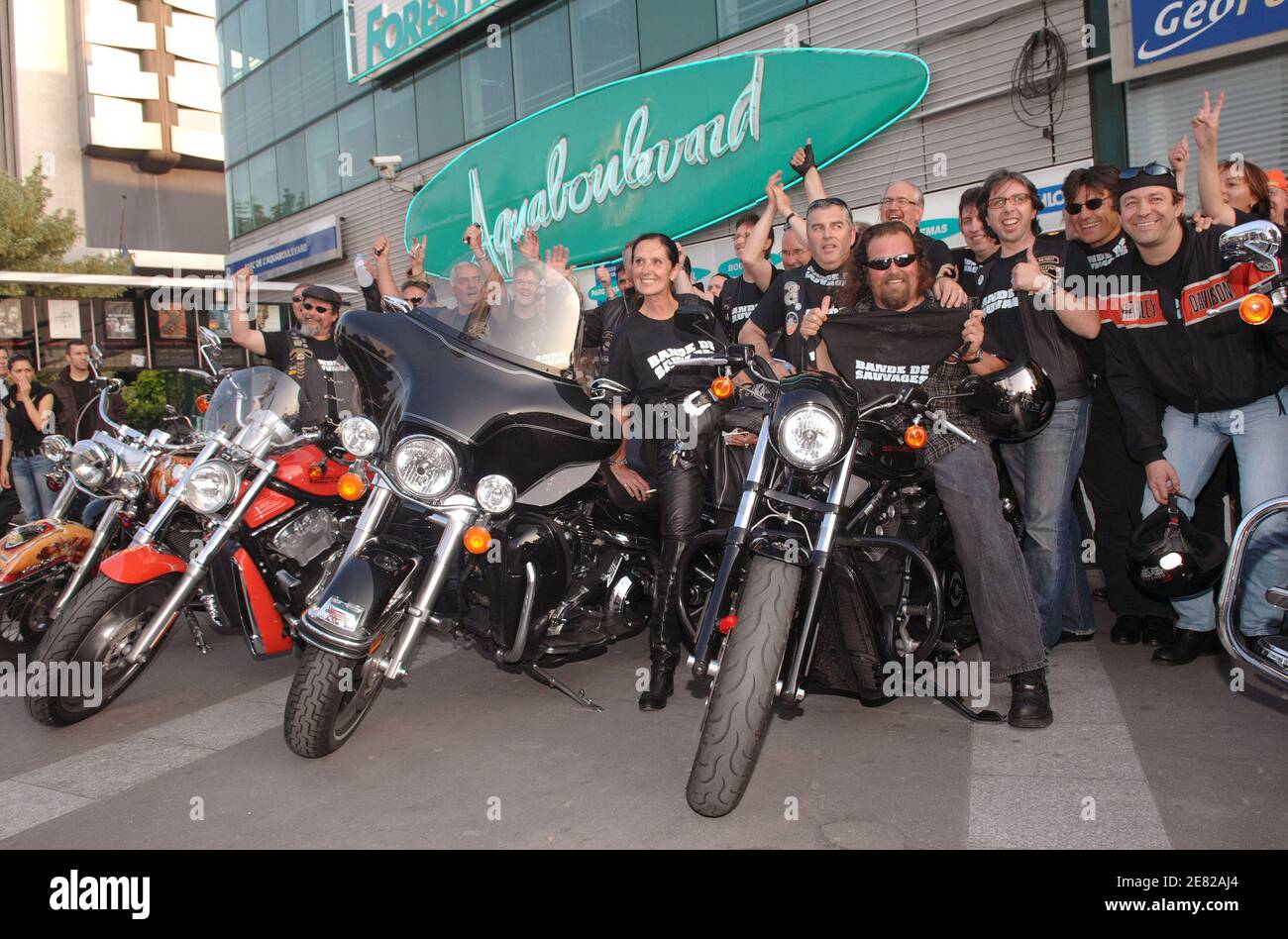 Various French HOG chapters members gather with their Harley-Davidson ...