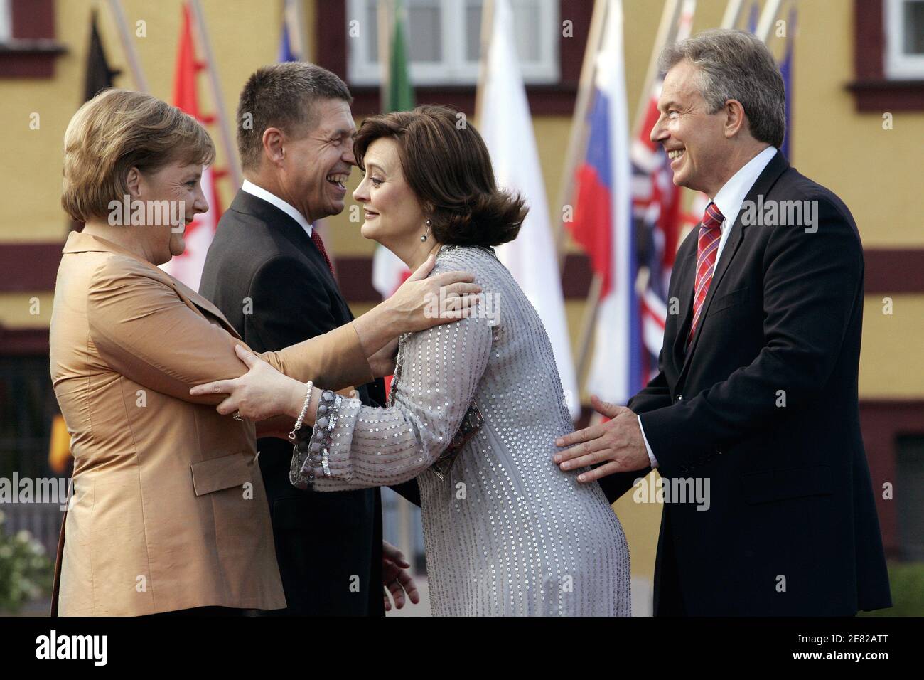 Angela merkel husband joachim sauer hi-res stock photography and images ...