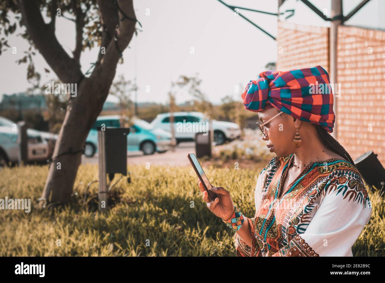 Africa Mobile Phone Traditional High Resolution Stock Photography and ...