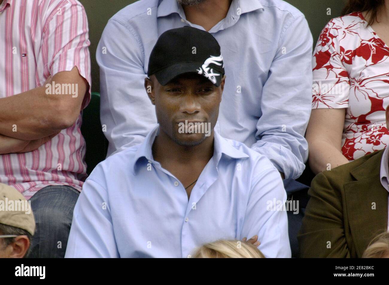 French tv presenter Harry Roselmack attends the French Open quarter ...