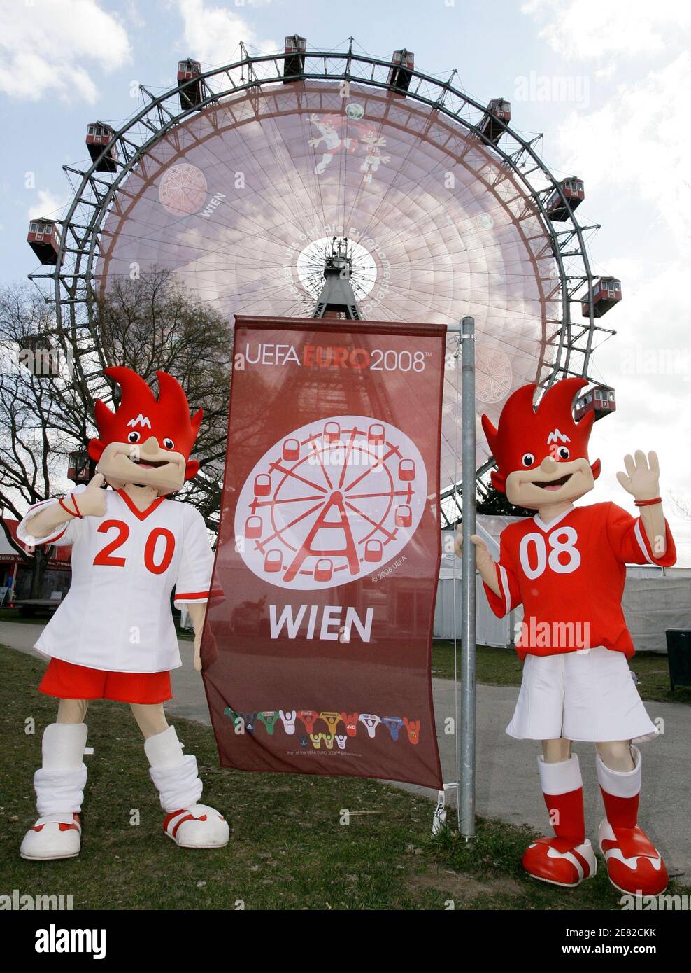 The euro 2008 mascots flix and trix hi-res stock photography and images ...