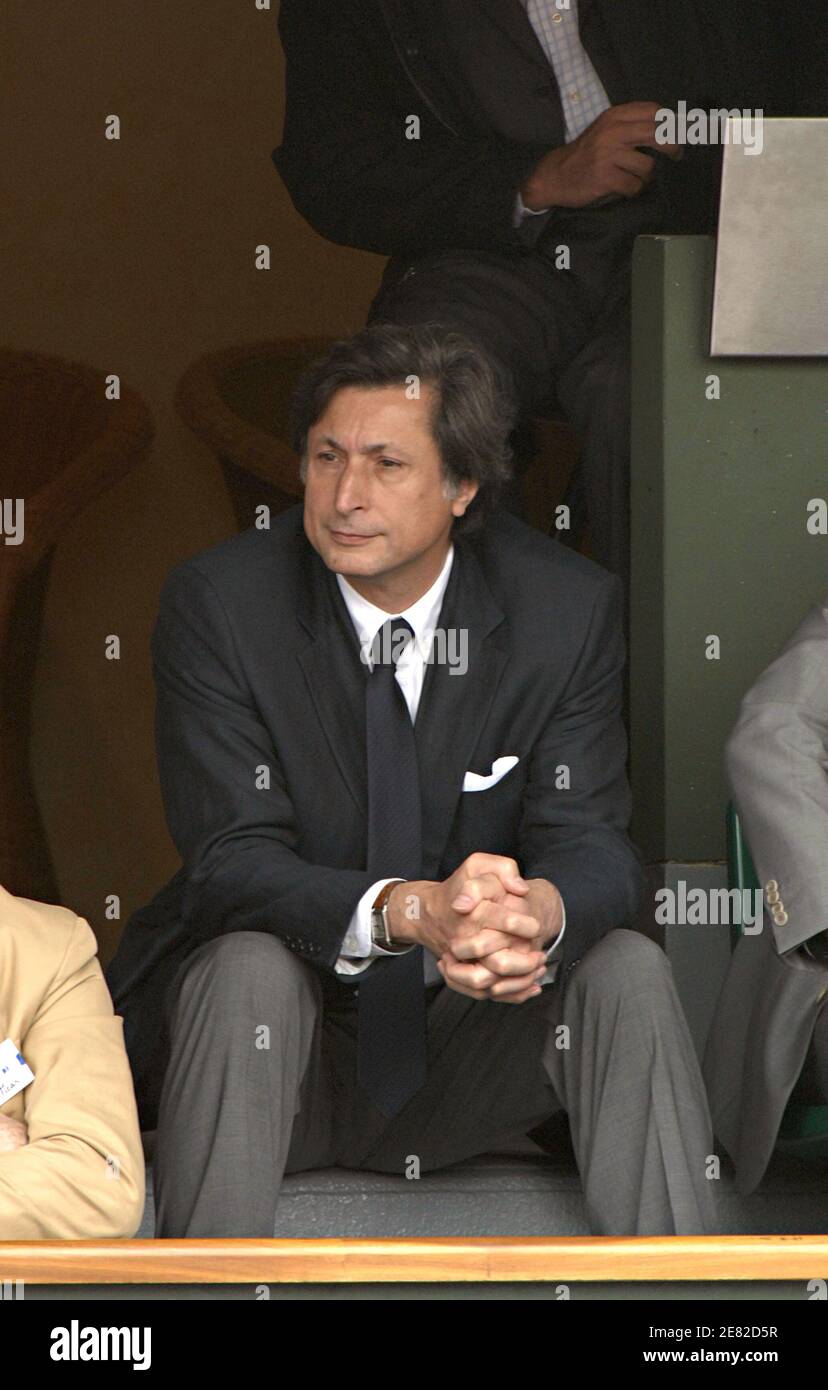 Patrick De Carolis attends the woman semi-finale of Roland Garros in ...