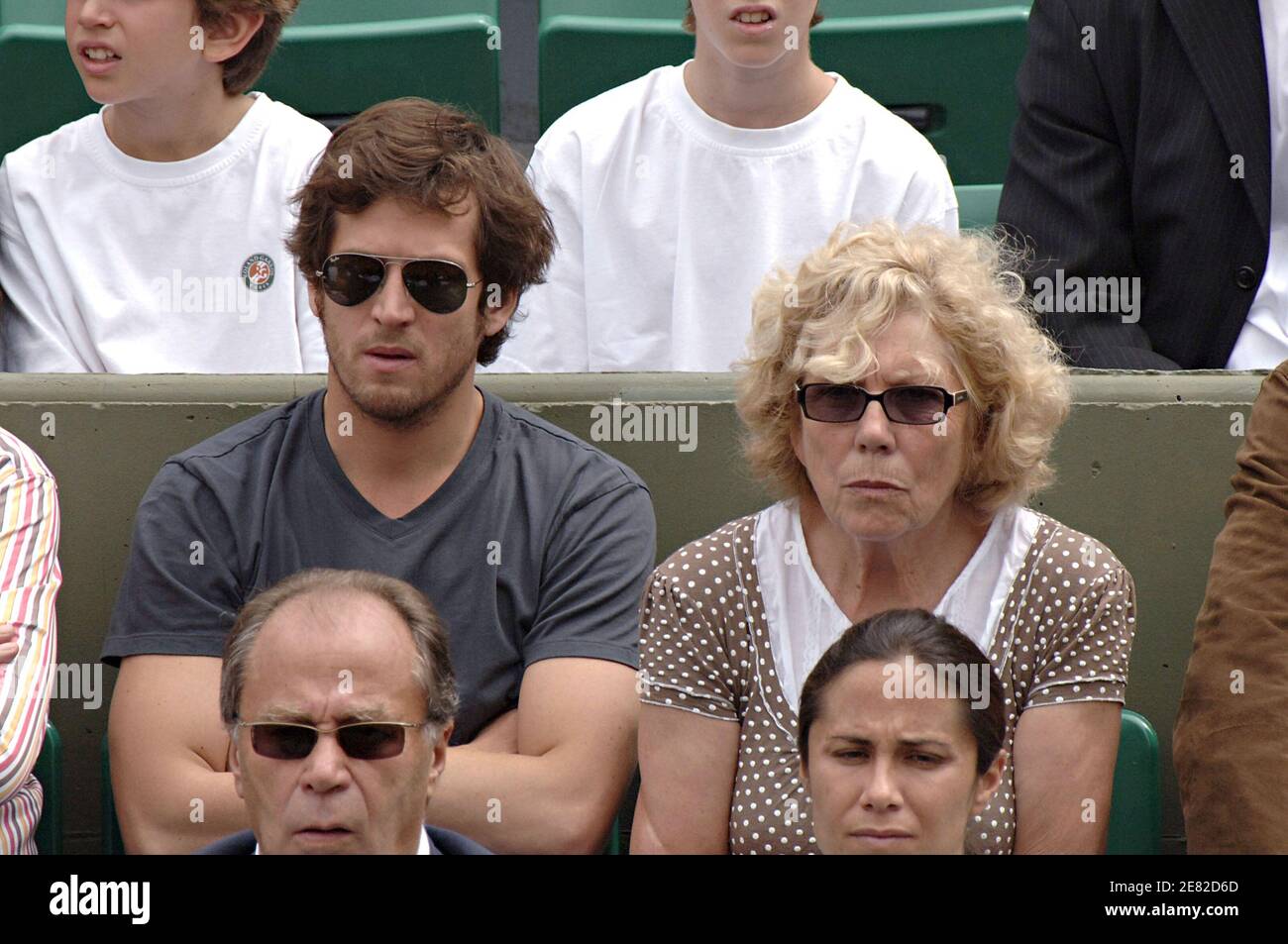 French actor Guillaume Canet and his mother attend the woman semi ...