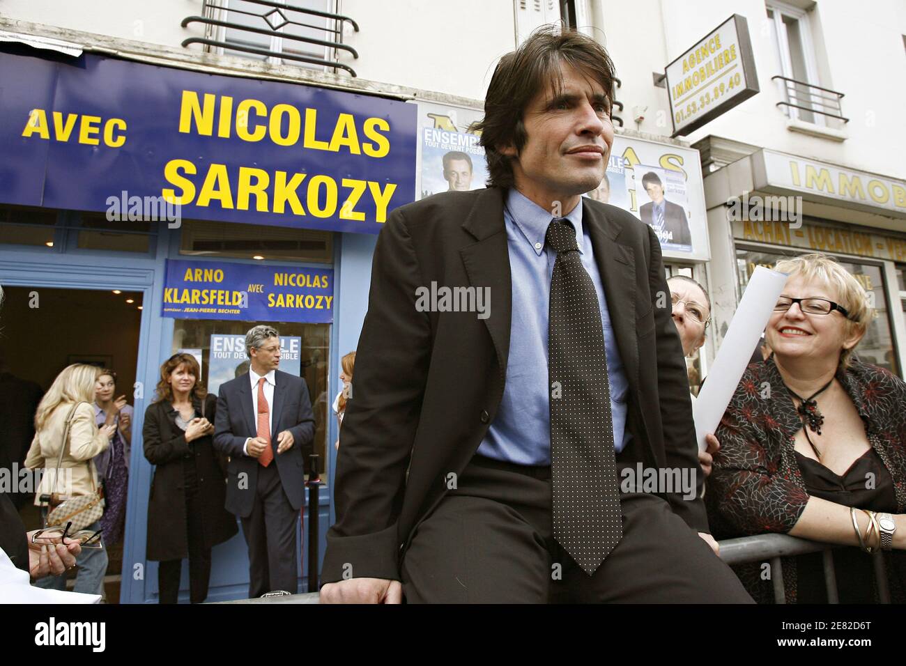 Portrait of lawyer Arno Klarsfeld, UMP's legislative elections ...