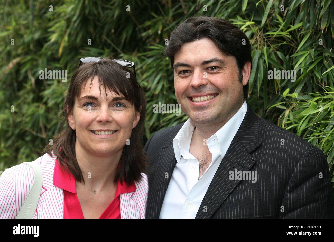 Marie-Claire Restoux and her husband arrive in the 'Village', the VIP ...