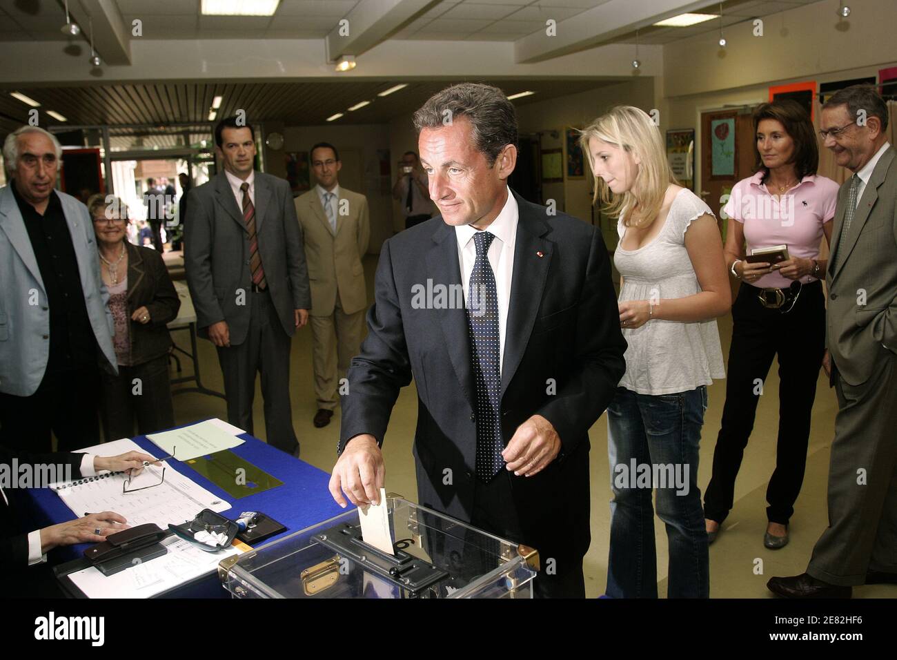 Cecilia sarkozy with her daughter jeanne marie martin hi-res stock ...