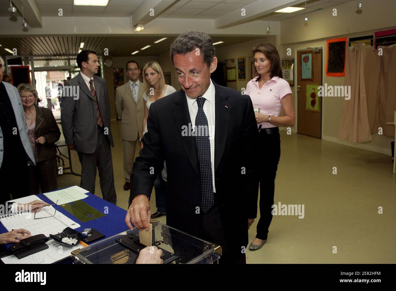 Cecilia sarkozy with her daughter jeanne marie martin hi-res stock ...