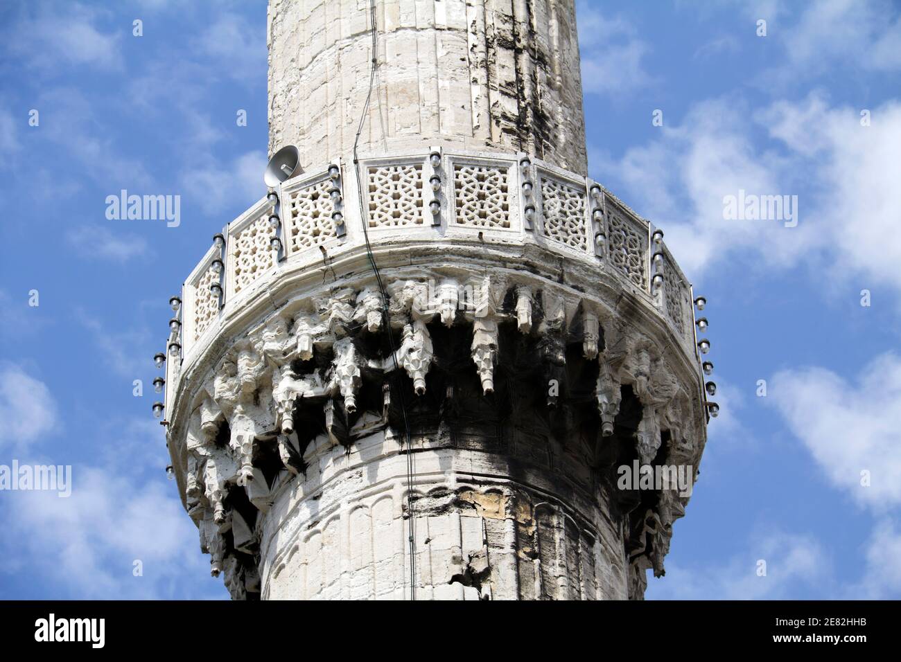 Blue mosque minaret details Stock Photo - Alamy