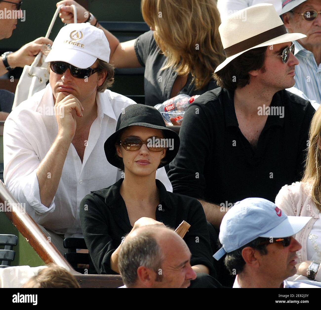 French actress Cecile de France attends the men's final match of the ...