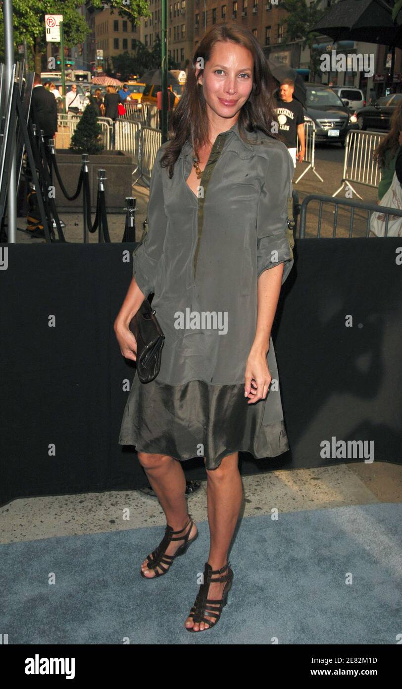 Model Christy Turlington attends the Focus Features premiere of ...