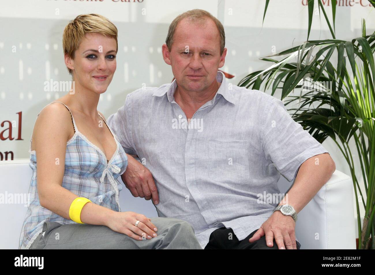 British actress Miranda Raison and Peter Firth from 'MI-5' pose for ...