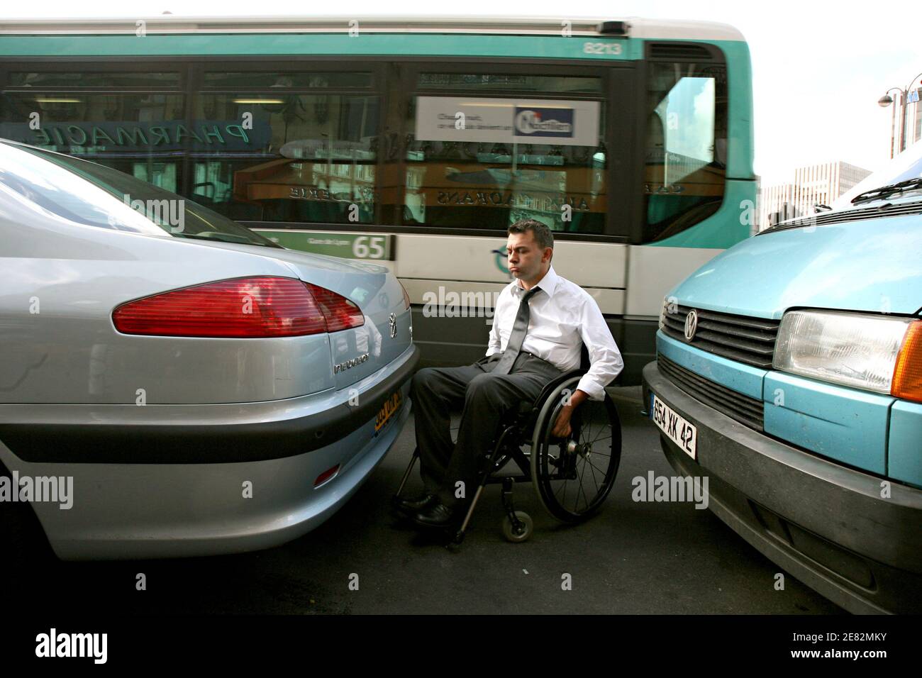 Gregory Perrin poses in Paris, France, on June 6, 2007. He is the only ...