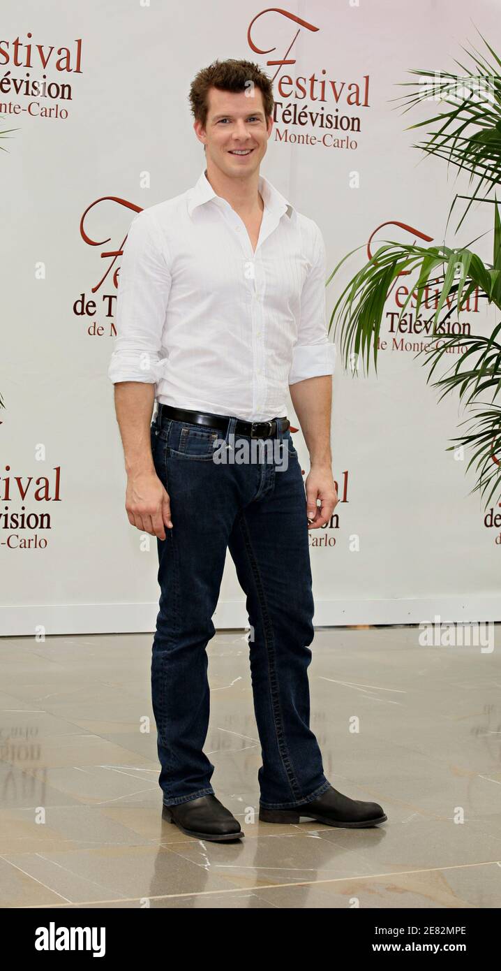 US actor Eric Mabius from US TV show 'Ugly Betty' poses for pictures in ...