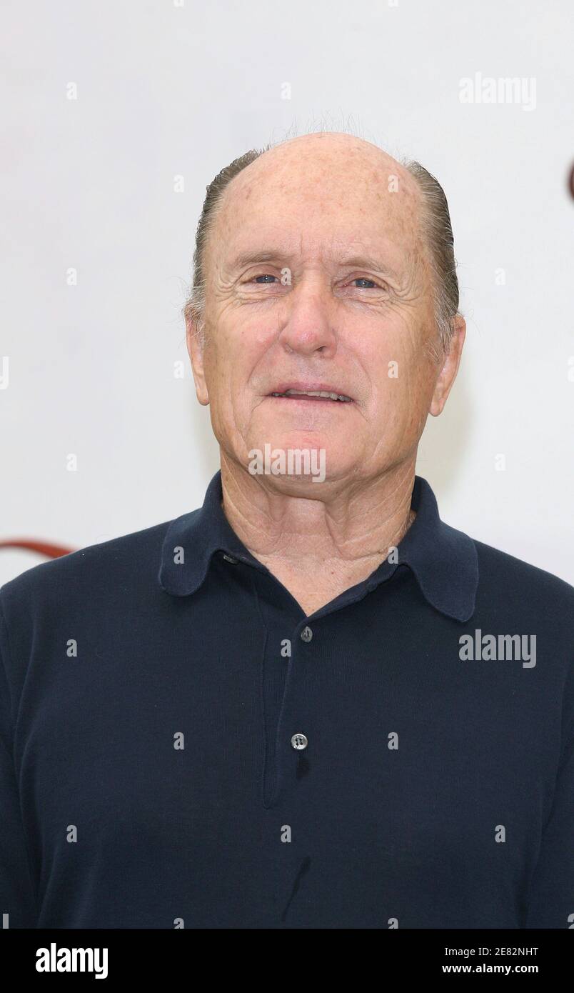 Actor Robert Duvall of the US TV show 'Broken Trail' poses for pictures ...