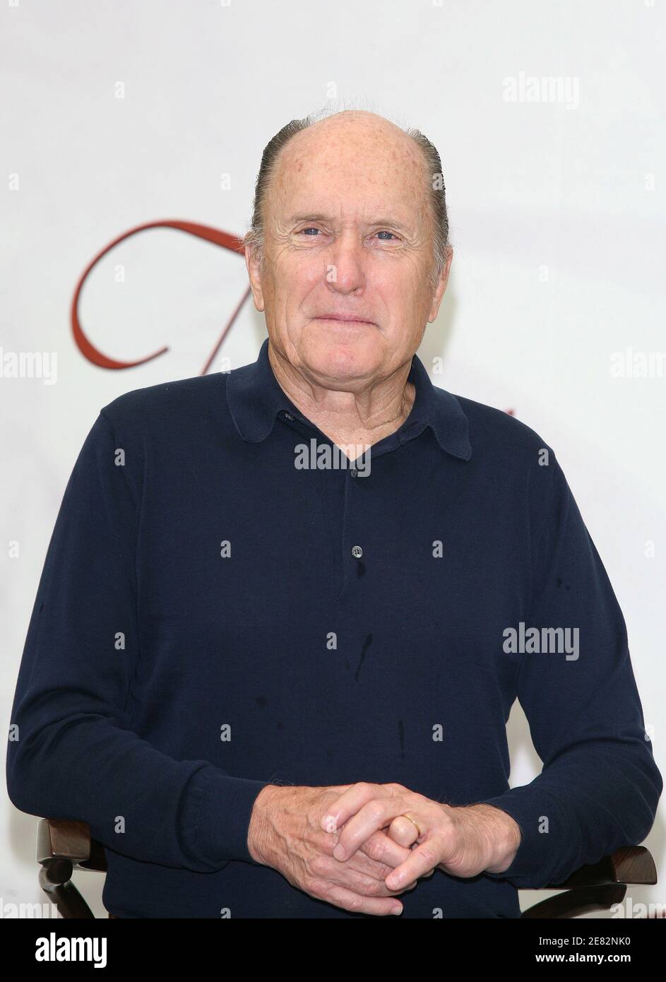 Actor Robert Duvall of the US TV show 'Broken Trail' poses for pictures ...