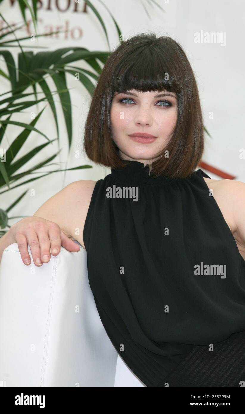 Actress Delphine Chaneac of the French TV show Madame Hollywood poses ...