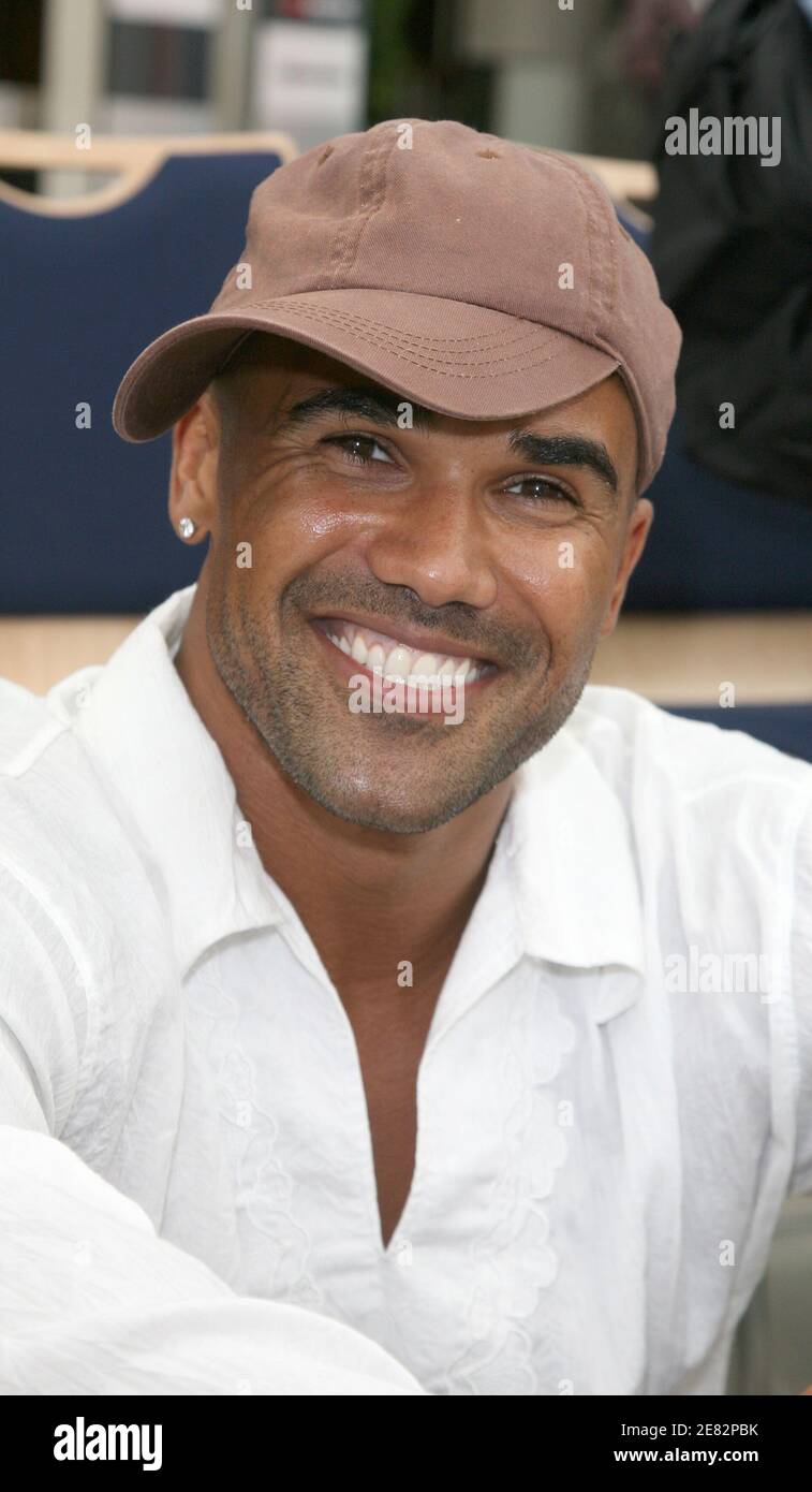US actor Shemar Moore of the US TV show Criminal Minds poses for ...