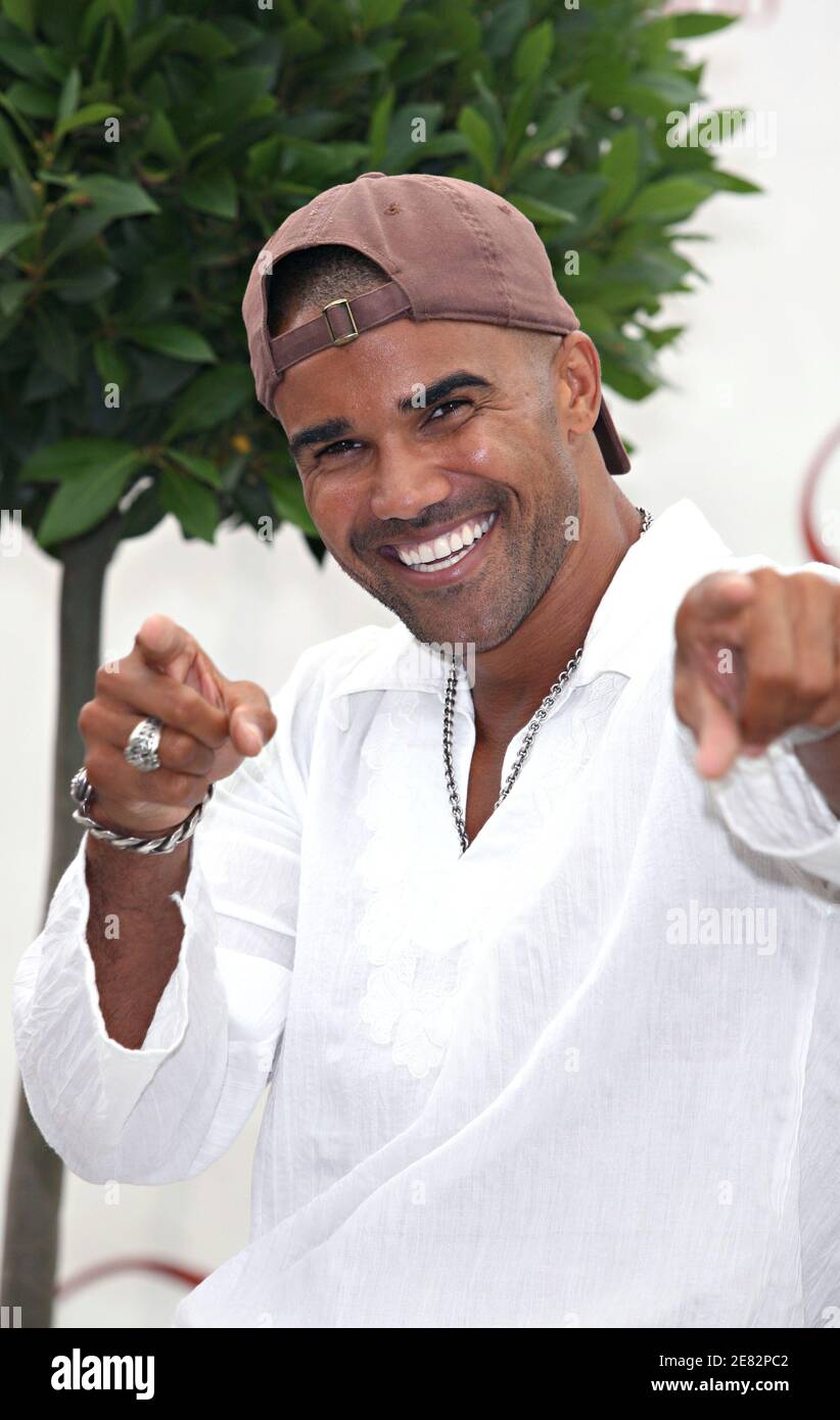 US actor Shemar Moore of the US TV show Criminal Minds poses for ...