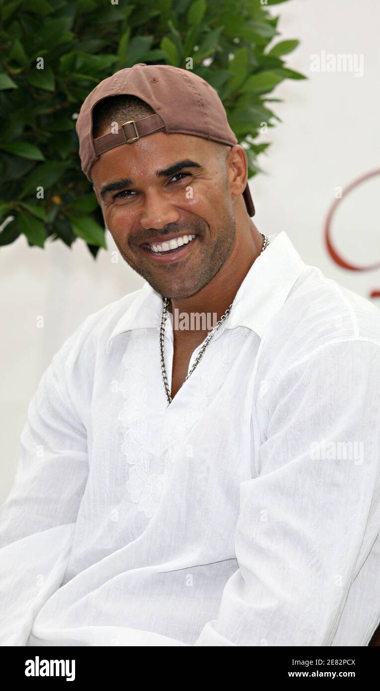 US actor Shemar Moore of the US TV show Criminal Minds poses for ...