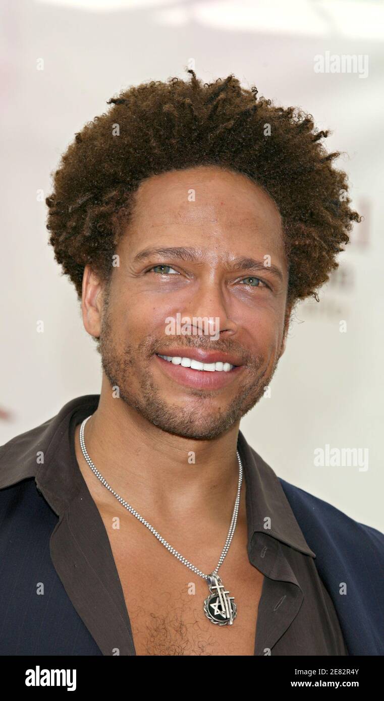 US actor Gary Dourdan of the US TV show CSI poses for pictures at the ...