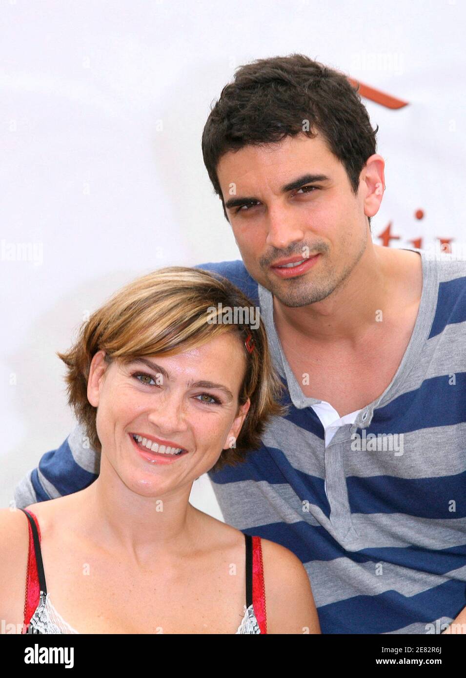 French Actor Stephane Metzger and Aurelie Bargeme of the French TV show ...