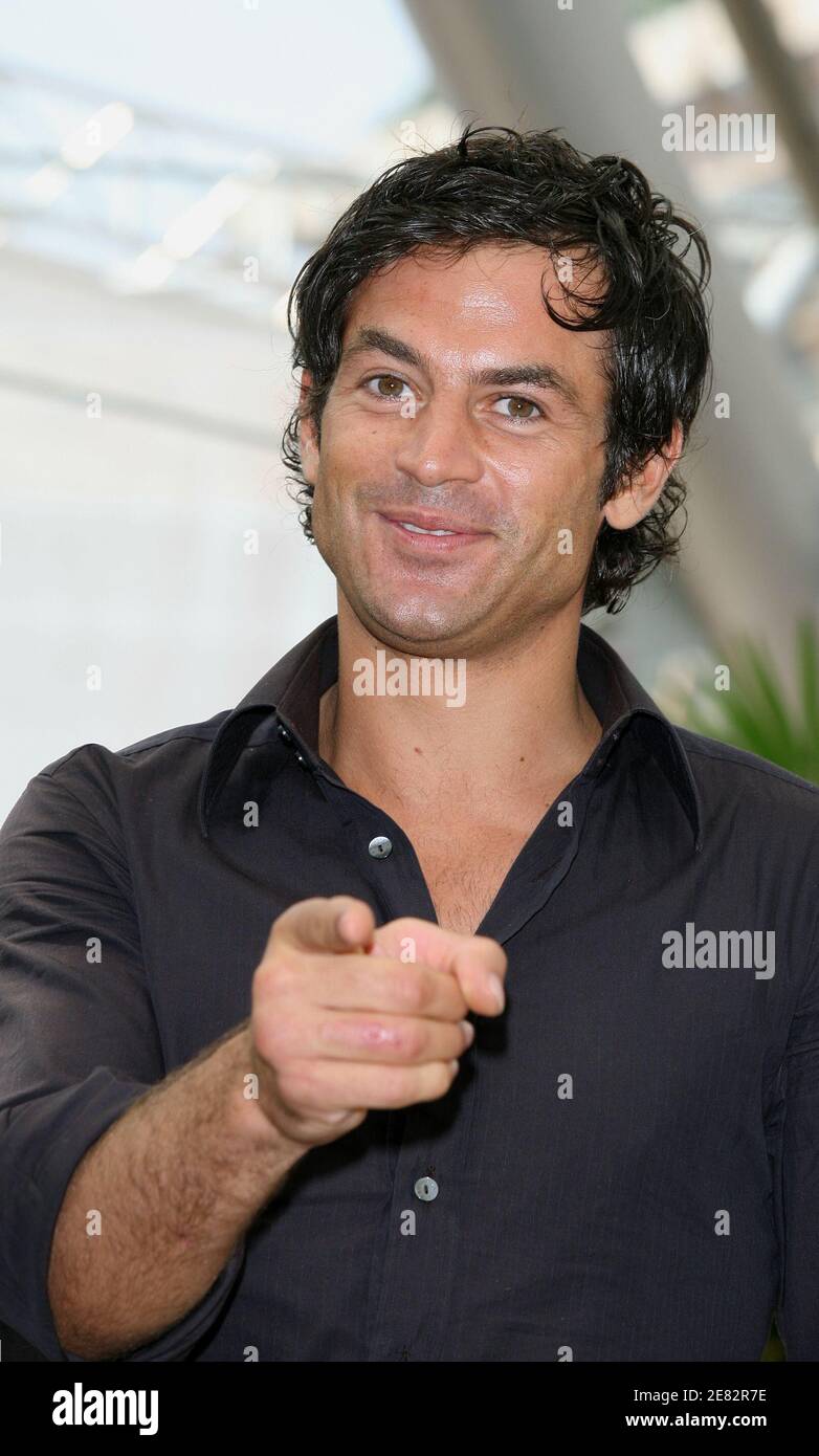 Filip Nikolic of the French TV show 'Navarro' poses for pictures at the ...