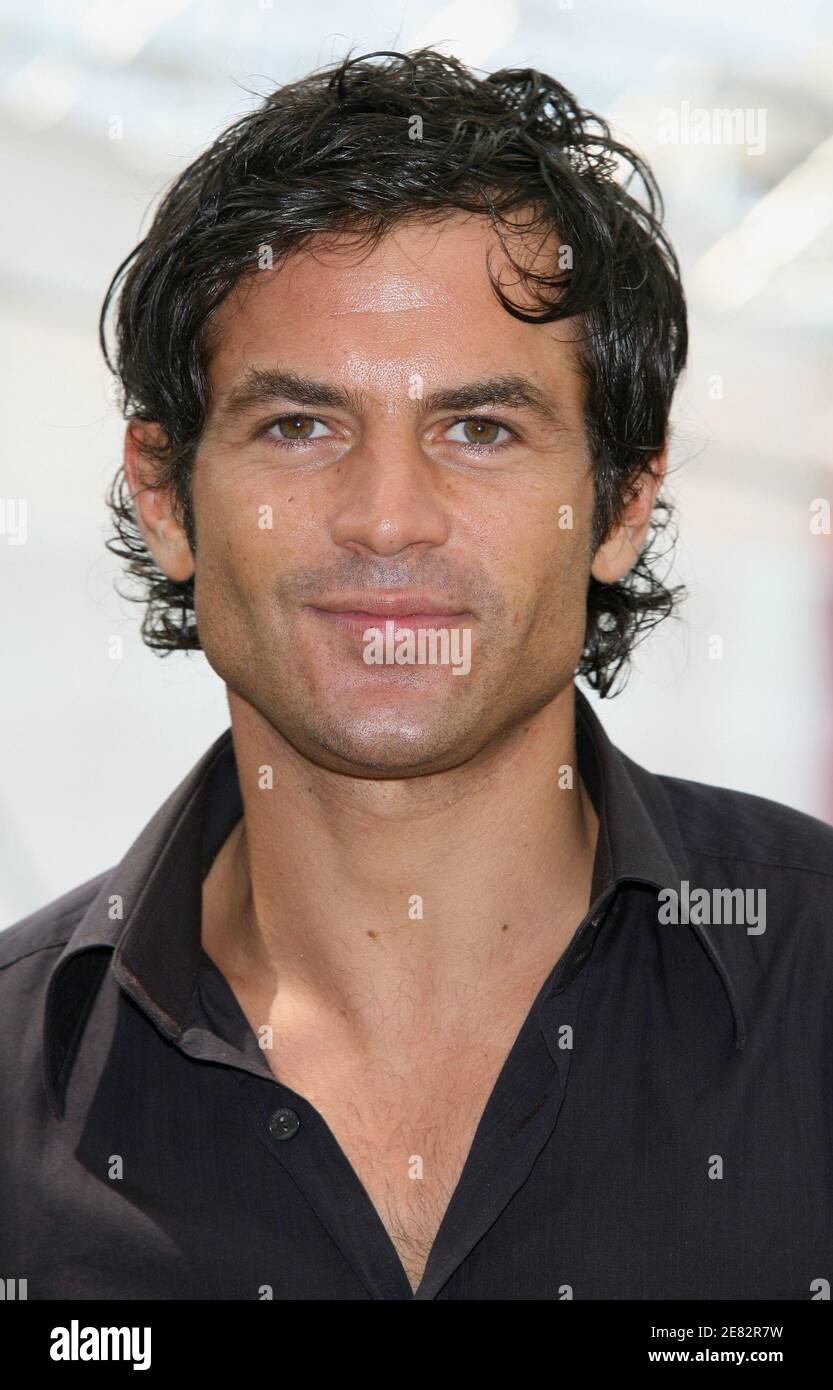 Filip Nikolic of the French TV show 'Navarro' poses for pictures at the ...