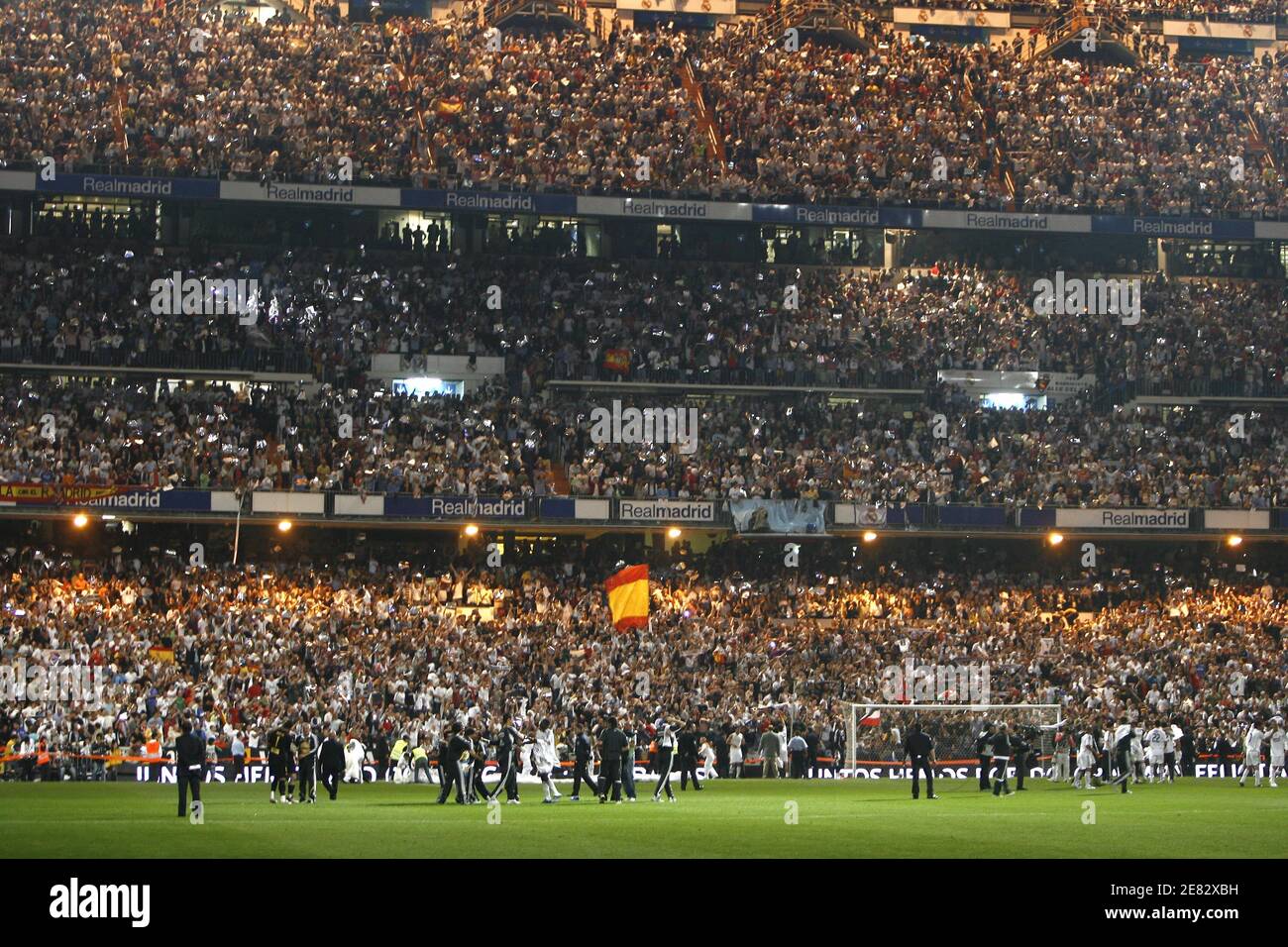 Atmosphere during the Spanish League soccer, Real Madrid vs Mallorca at ...