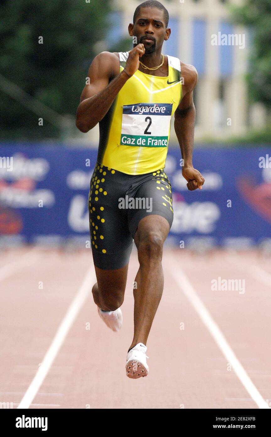France's David Alerte competes on 100 meters men final during the ...