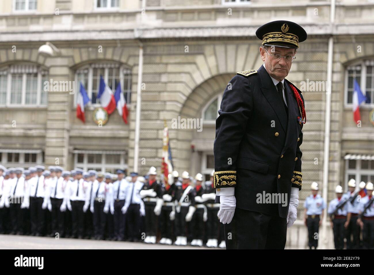 Settling of the new prefect of police force of Paris, Michel Gaudin, at ...