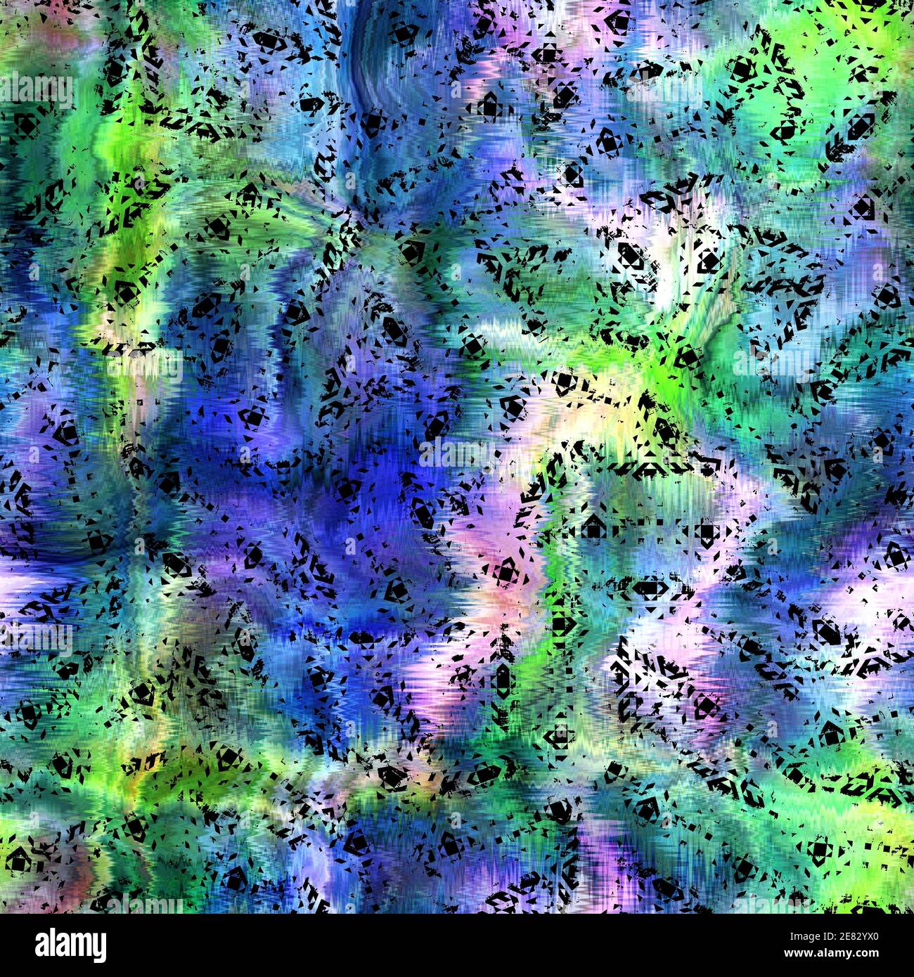 Seamless abstract color blobs with geo overlay Stock Photo - Alamy